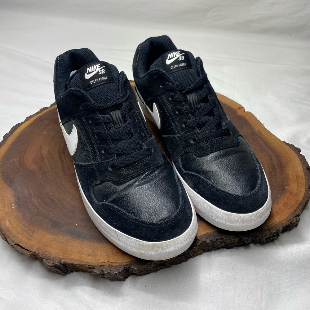 Nike Sb Delta Force Black And White Skate Shoes Men’s… - Gem